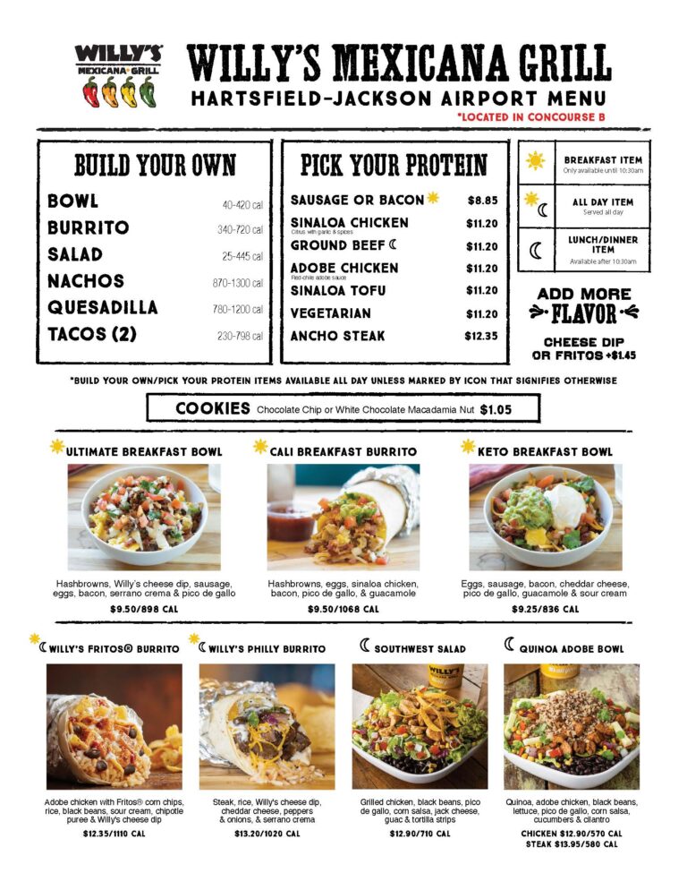 Atlanta Airport Restaurant | Willy's Mexicana Grill